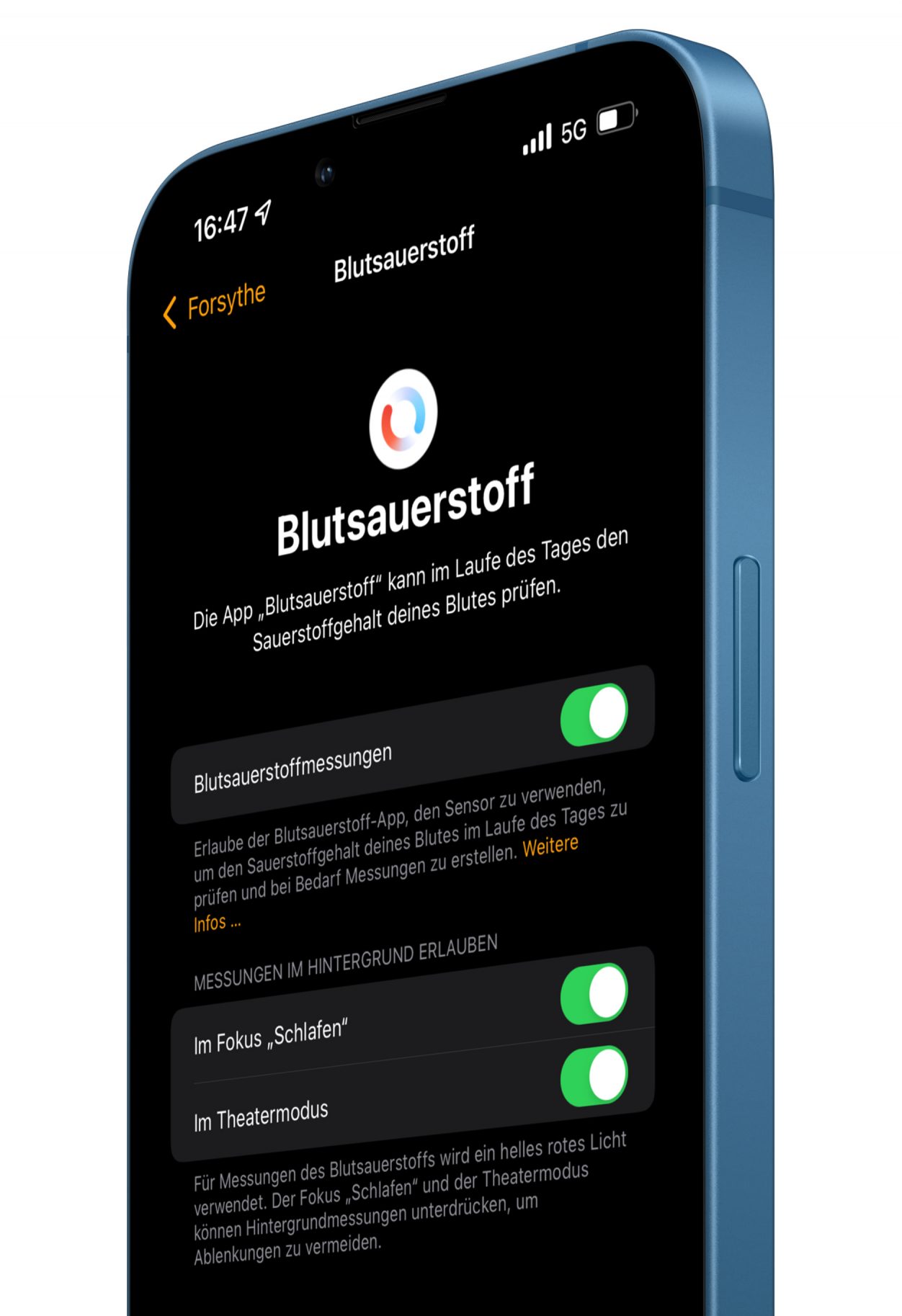 Apple Watch: Messen des Sauerstoffgehalts im Blut von Hand und im ...