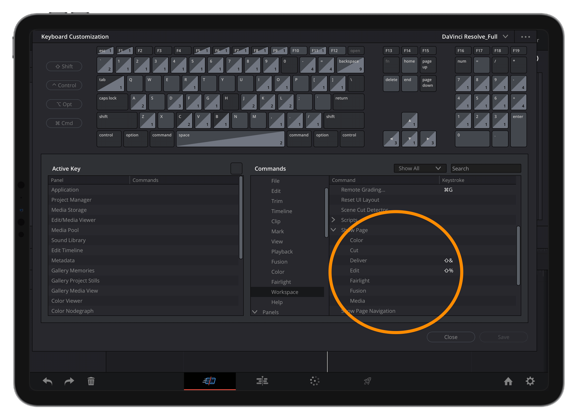 DaVinci Resolve F rs IPad Tastaturk rzel Schaltet Versteckte 