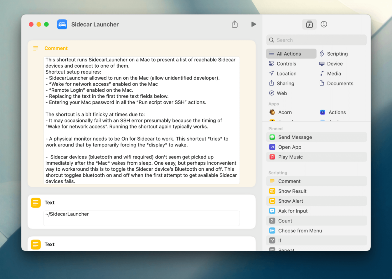 „SidecarLauncher“-Shortcut startet Apples Display-Erweiterung von ...